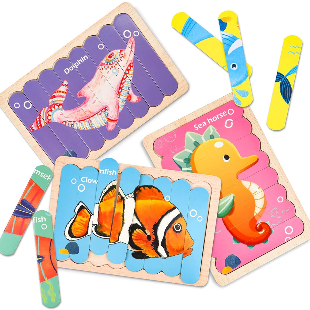 Muthu Groups Double-Sided Strip Puzzle - Engaging Jigsaw Puzzle for ...