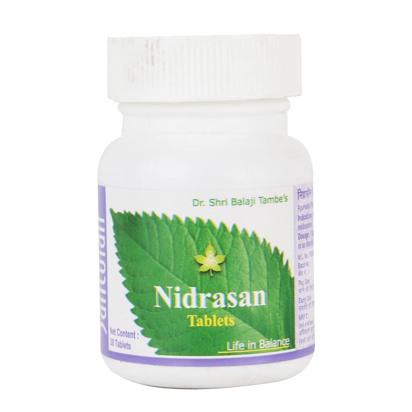 Santulan Nidrasan Tablet Ayurvedic Sleep Support Tablets Natural